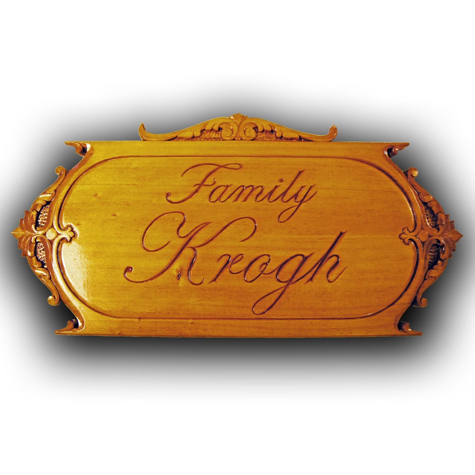 Custom Wooden House Signs - Woodcarving Art