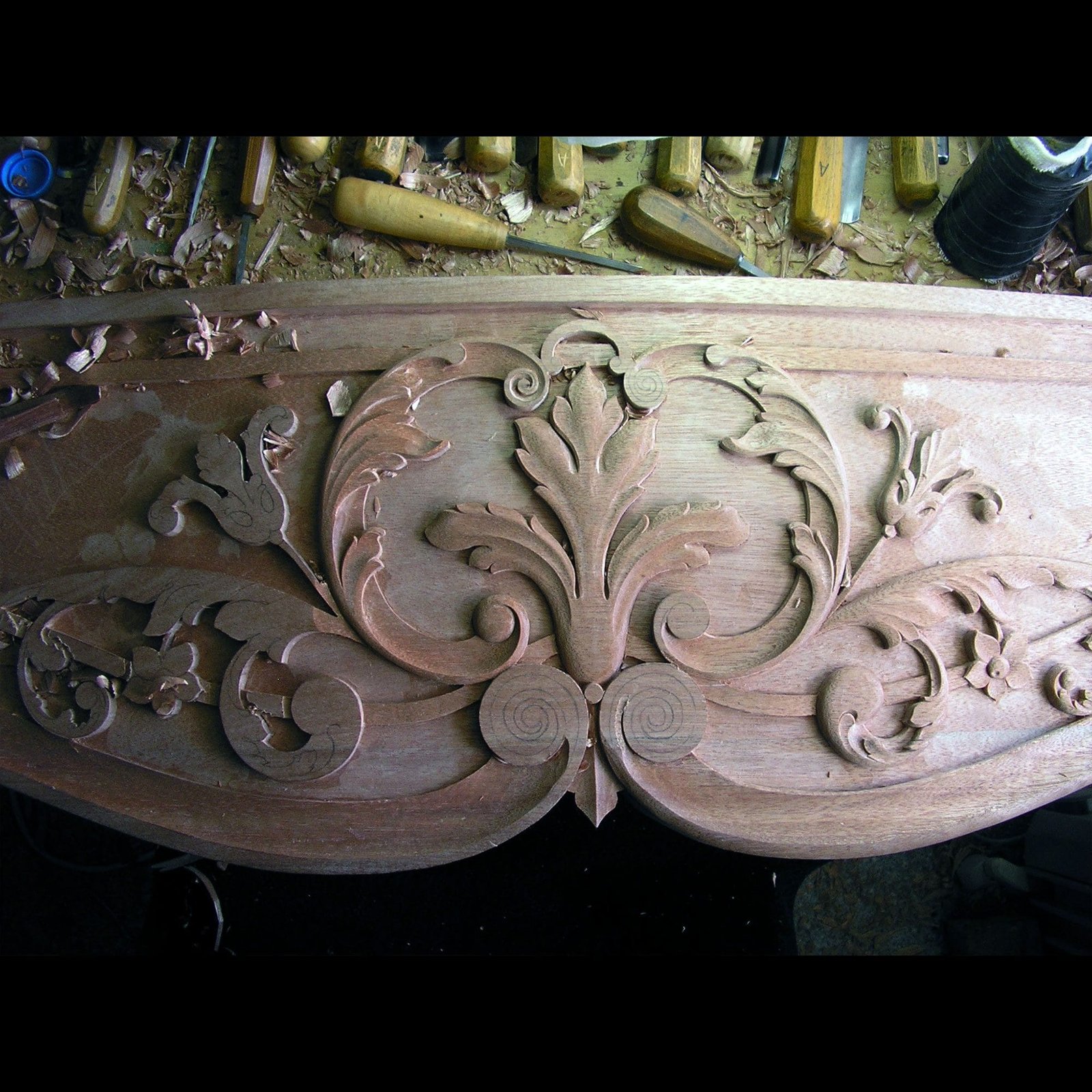 Custom Fireplace Carving | Personalized Carved Fireplace